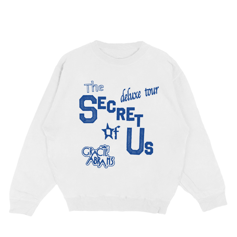 TSOU Deluxe White Tour Crewneck - Gracie Abrams Official Store
