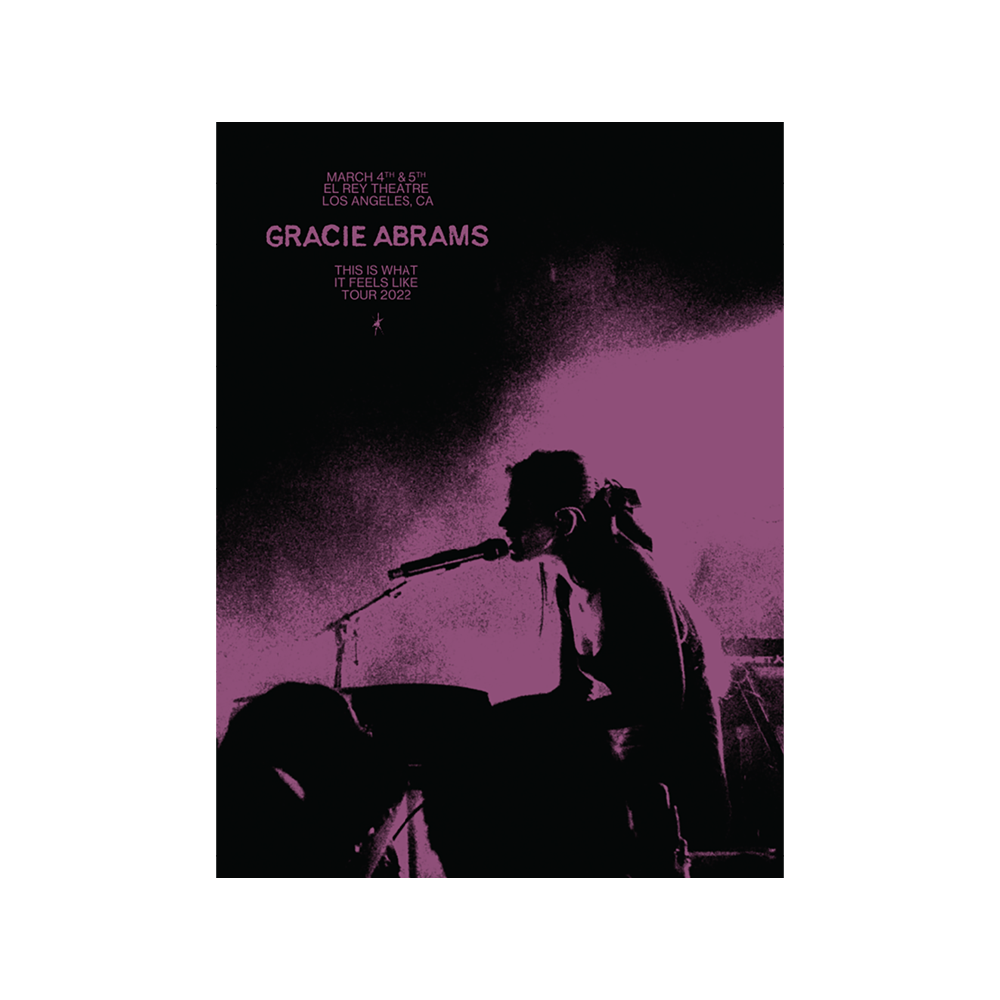 Limited Edition El Rey Poster Gracie Abrams Official Store Limited Edition El Rey Poster Gracie Abrams Official Store